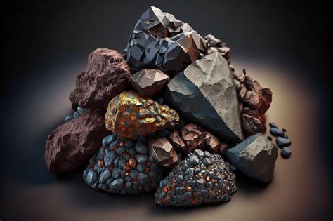 Premium Photo Raw Material Heap For Metallurgical Industry Processing