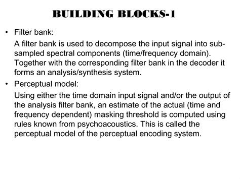Basics Of Audio Coding Ppt