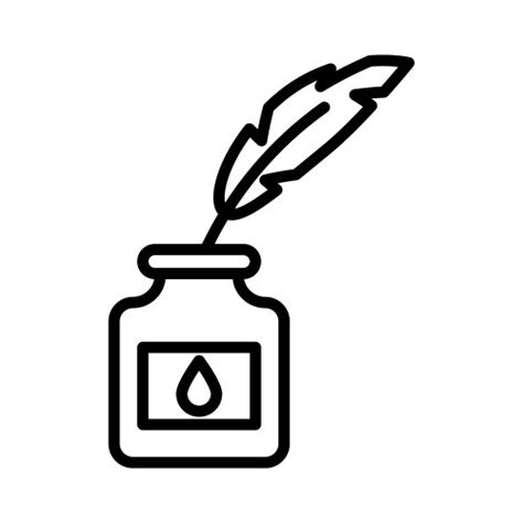 Quill Silhouette Vector Images Over 10000