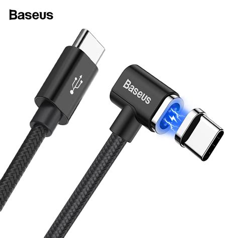 Baseus 86W Magnetic USB Type C Cable PD 3 0 Type C To USB C Data Cable For Macbook Samsung S9
