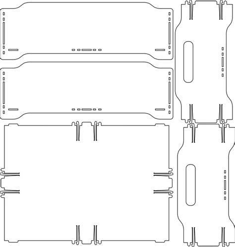 Stackable Storage Box Cnc Vector Model Files DXF SVG CDR Etsy