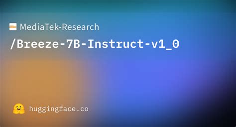 MediaTek Research Breeze B Instruct V At Main