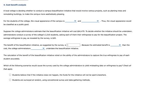 4 Cost Benefit Analysis A Local College Is Deciding