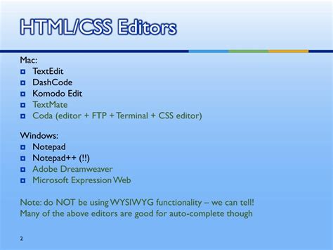 Ppt Html And Css An Introduction With Ivan Lee Powerpoint Presentation Id3513893
