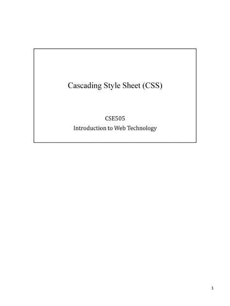 Ppt 2 Css Pdf Html Element Html