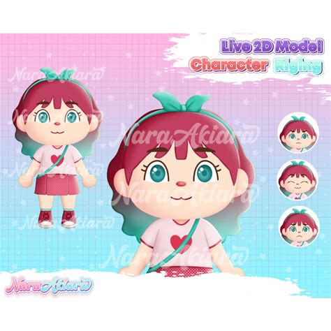 Jual Siap Streaming Dengan Model Chibi Vtuber Live2d Chibi Virtual Model Live2d Artis