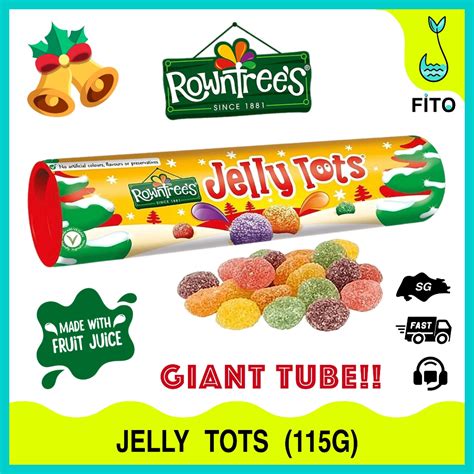 Rowntrees Jelly Tots Giant Tubes Candy 115g Shopee Singapore