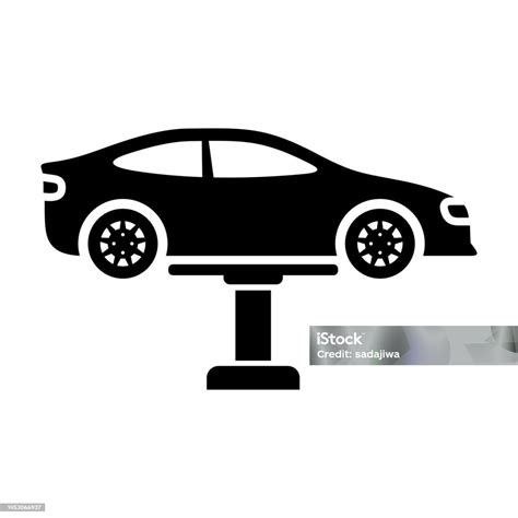 자동차 리프터 간단한 평면 아이콘 벡터 일러스트 레이 션 교통수단에 대한 스톡 벡터 아트 및 기타 이미지 교통수단 기계공