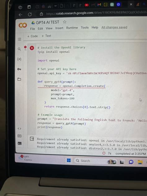 Cannot Connect To Gpt4 Api Ropenai