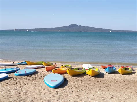 뉴질랜드 코리아포스트 미션베이 비치의 여름