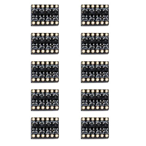 Snapklik Com Treedix 10PCS Logic Level Converter Module 4 Channel IIC I2C 33V To 5V Bi