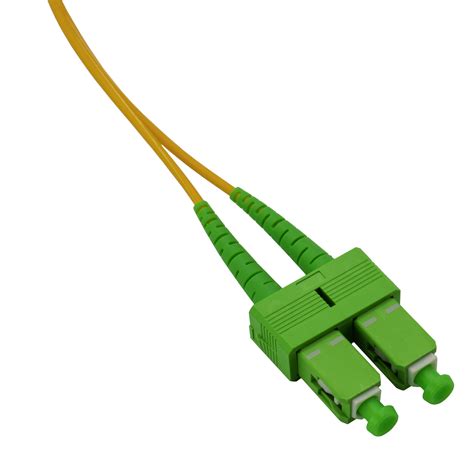 Lcupc To Scapc Os2 Duplex Fiber Optic Patch Cord 4m