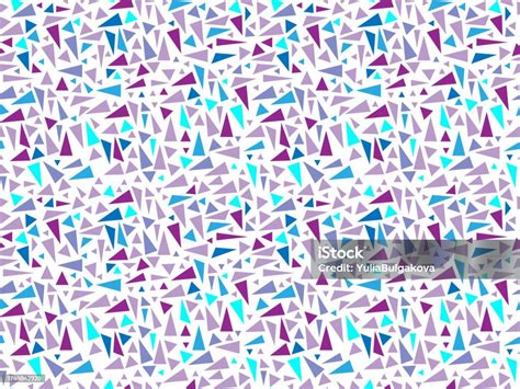 여러 가지 빛깔의 파란색 삼각형의 매끄러운 패턴입니다 유리 조각 모자이크 얼음 0명에 대한 스톡 벡터 아트 및 기타 이미지 0명 결정체 기하 도형 Istock