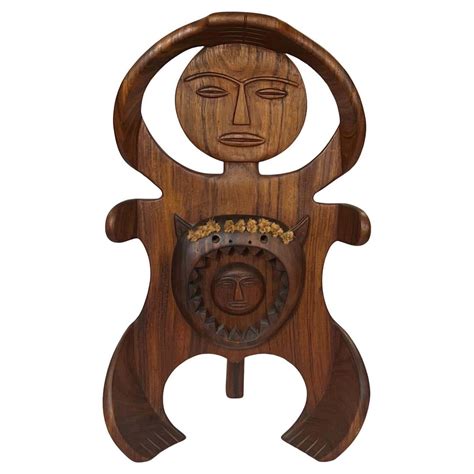 Edwin Scheier 1964 Modernist Sculpture Of Man Riding Jaguar Which Has