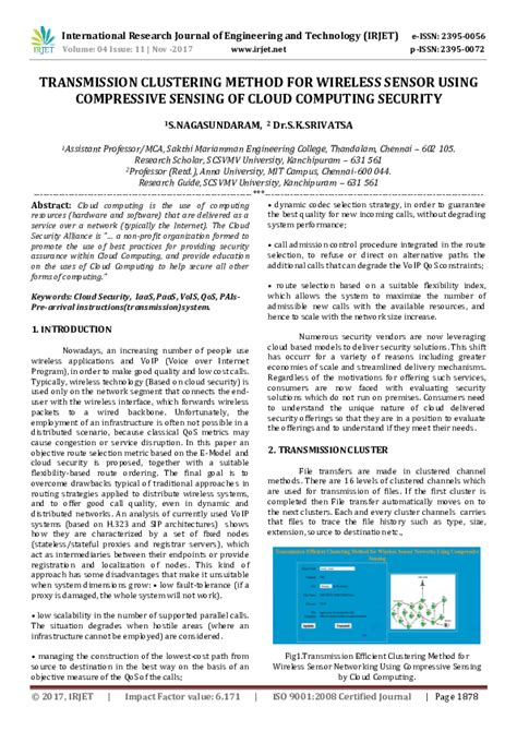 Pdf Transmission Clustering Method For Wireless Sensor Using