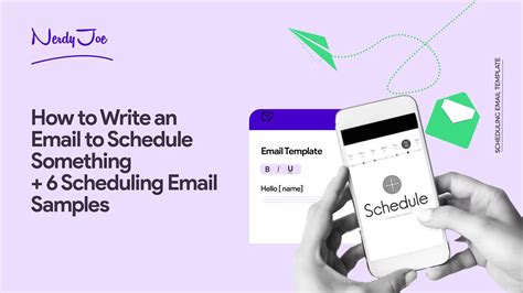 How To Write An Email To Schedule Something With Samples