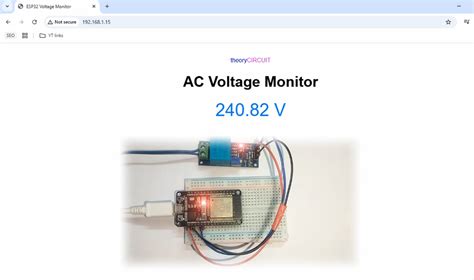 Interfacing Ac Voltage Sensor With Esp32