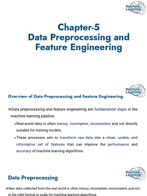 Data Preprocessing Vs Feature Engineering Pdf Algorithms Statistics
