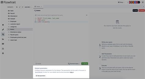 Dynamic Datasets And Customizable Parameters For Data Analysis