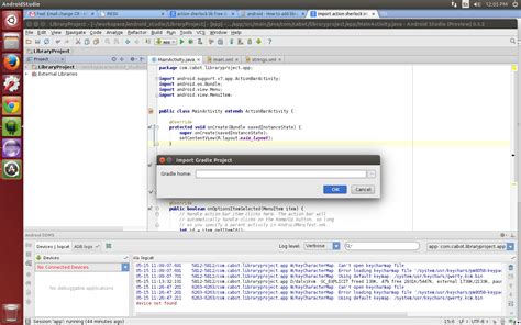Import Get Gradle Path While Importing Action Sherlock Project In Android Adding It As