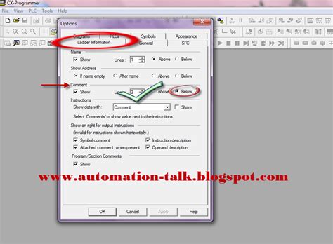 How To Show Full Io Comments In Cx Programmeromron Plc Program
