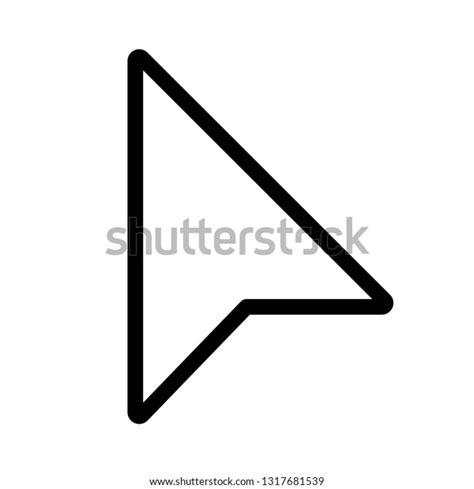 Mouse Cursor Pointer Arrow Head Isolated Stock Vector Royalty Free Shutterstock