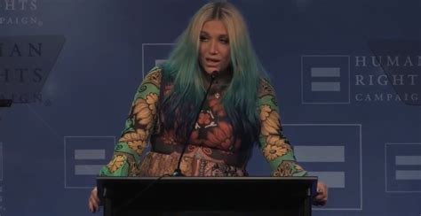 Kesha Fights Back Tears As She Accepts Lgbt Visibility Award Attitude