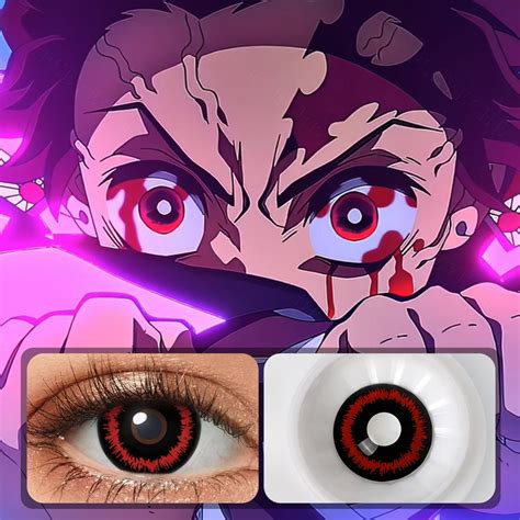 Demon Slayer Tanjiro Kamado Cosplay Contacts Twinklens