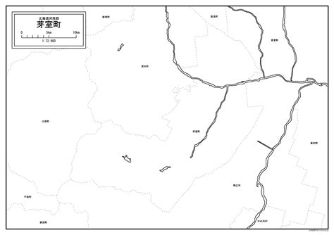 芽室町の白地図を無料ダウンロード 白地図専門店