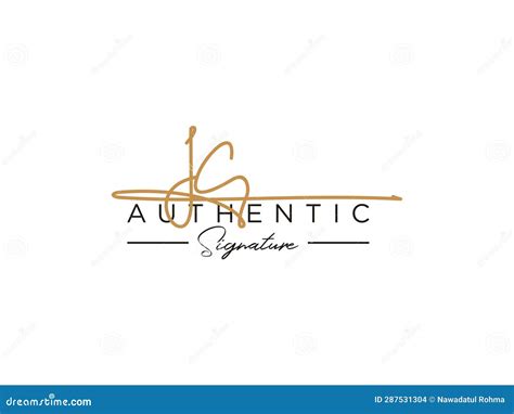 Letter Jc Signature Logo Template Vector 287531304