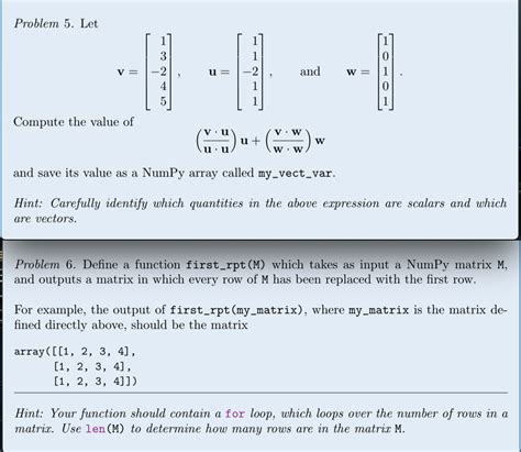 Solved Problem Let V U And W Compute Chegg