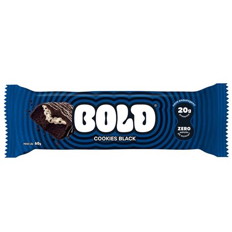 Bold Bar Unidade Bold Snacks Cookies Black Whey Store Suplementos