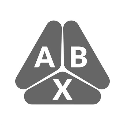 Diseño Del Logotipo De La Letra Abx En Fondo Blanco Diseño Creativo Y
