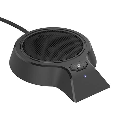 M USB Desktop Computer Microphone Mute Button With LED Indicator Omnidirectional Microphone