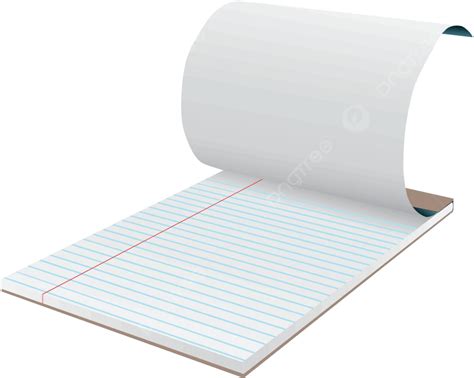 Notebook In Line Notepad Notepaper Editable Vector Notepad Notepaper