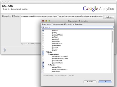 Extracting Metadata From Google Analytics