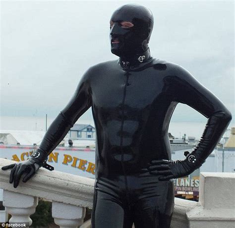 Gimp Man Of Essex Rubber Fetishist Dresses In Gimp Suit Around Town To Raise Money For