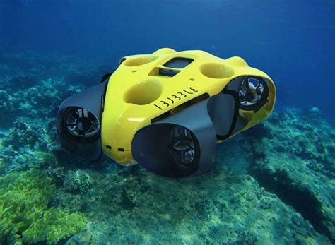 Exploring The Depths Through An Underwater Drone With Camera