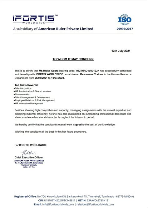 Ritika Gupta On Linkedin Internship Hrinternship Opportunity Experience