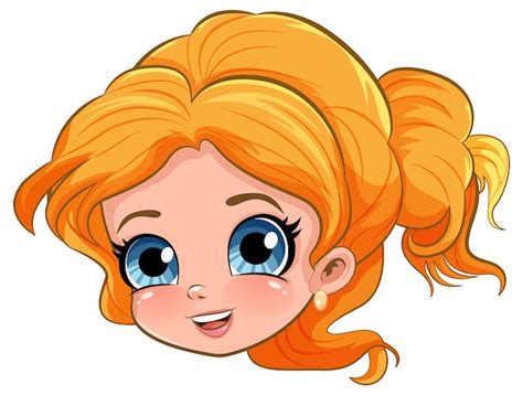 Dibujos Animados De Cara De Mujer Hermosa Vector Gratis