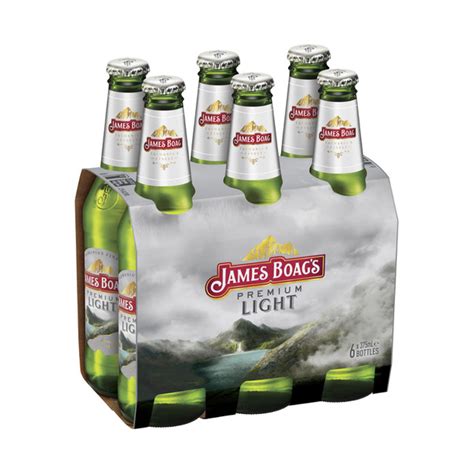 Buy James Boags Premium Light Bottle 375ml 6 Pack Coles