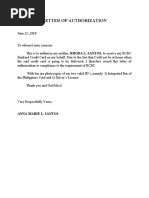 Prc Authorization Letter Sample Pdf Government And Personhood