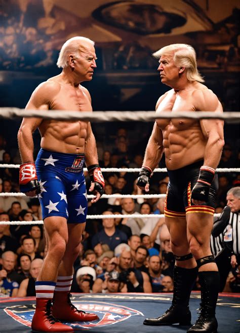 Lexica Photo Realistic Shot Of Joe Biden And Donald Trump As