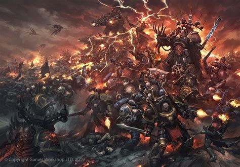 Pin By Michael Cameron On Black Legion Chaos Undivided Warhammer 40k Warhammer Warhammer