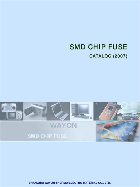 Smd Fuse Code Catalog Pdf Fuse Electrical Electrical Resistance