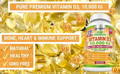 Fresh Healthcare Vitamin D3 10000 Iu 250mcg With Extra
