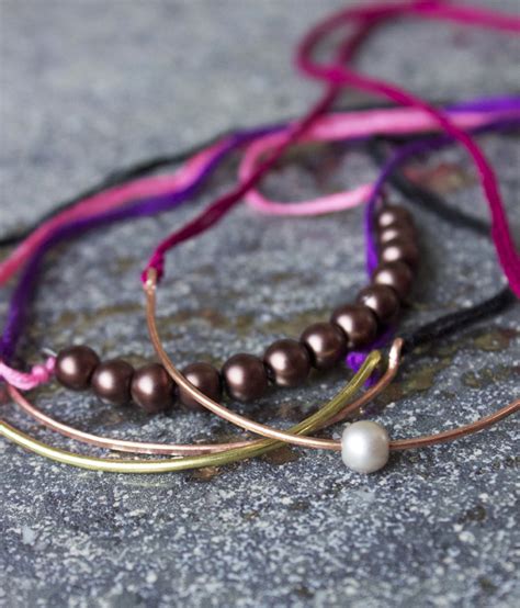 Thin Gold Bangle Bracelets Quiet Lion Creations