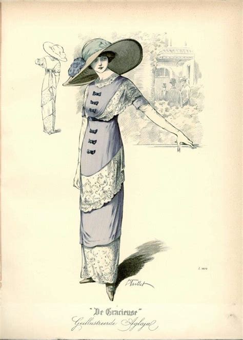 Uit Juni 1912 Edwardian Fashion Fashion Illustration Vintage Fashion Plates