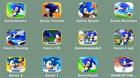 Sonic Dash Sonic Forces Sonic Boom Sonic Runners Sonic Racing Sonic
