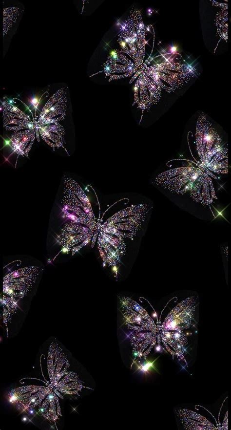 ışıltılı Duvar Kağıtları Hintergrund Iphone Schmetterling
